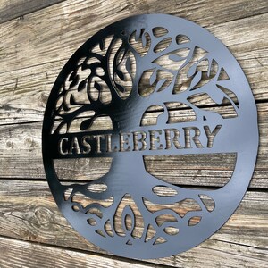 Personalized Tree of Life Monogram Monogram Custom Metal - Etsy