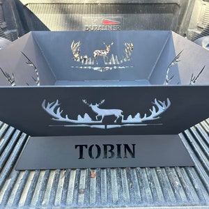Personalized Metal Art Fire Pit - Etsy