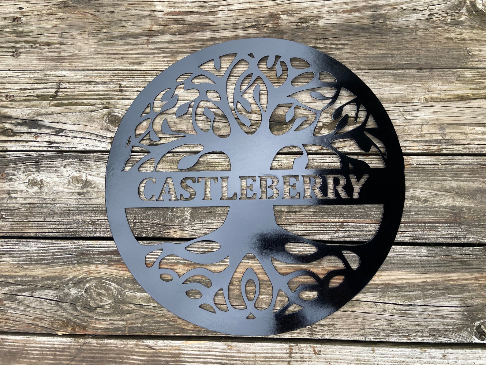 Personalized Tree of Life Monogram Monogram Custom Metal - Etsy