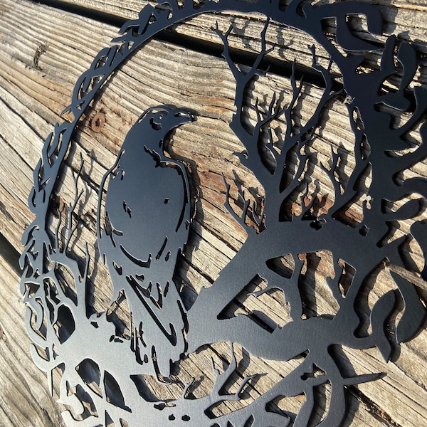 Metal Raven - Etsy