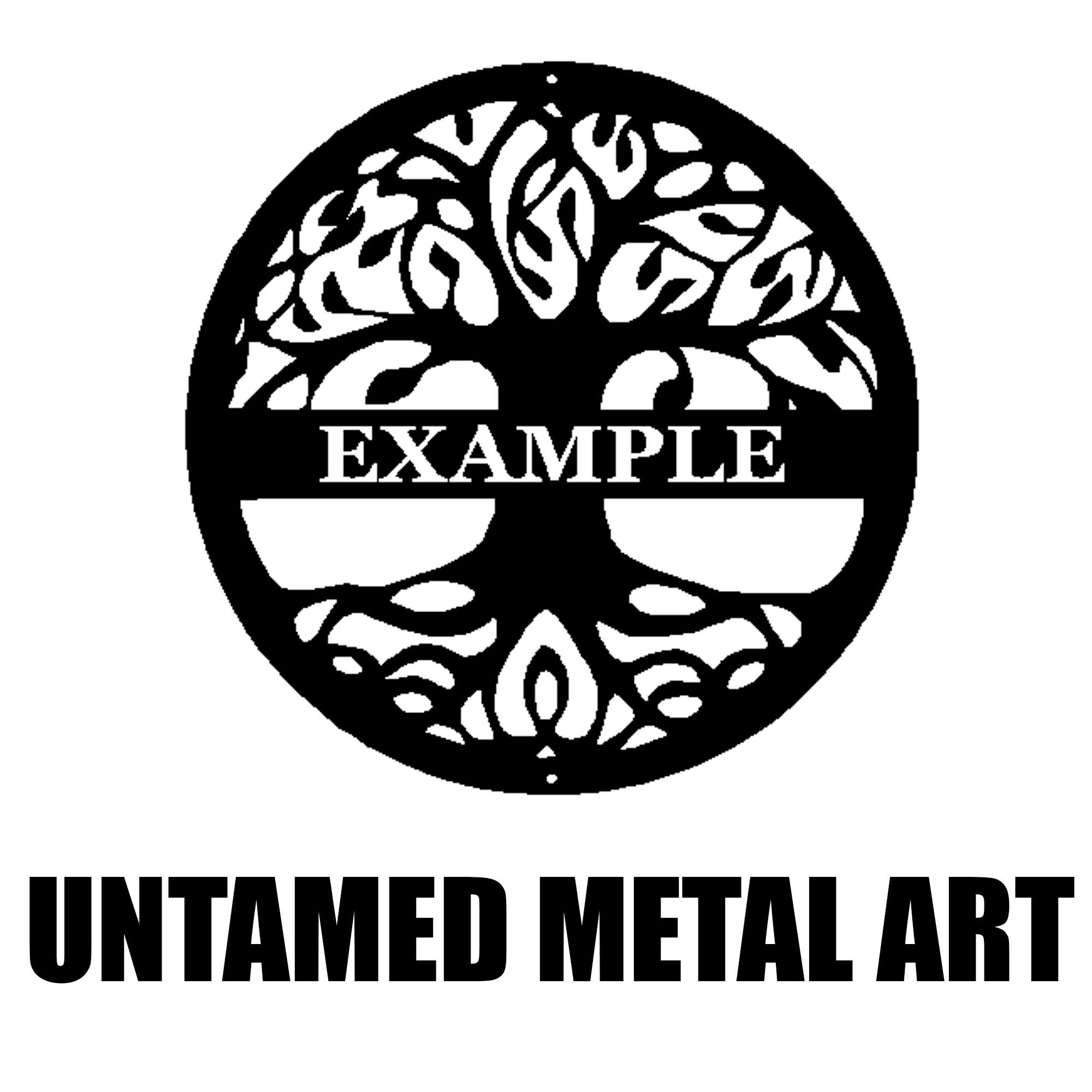 Personalized Tree of Life Monogram Monogram Custom Metal | Etsy