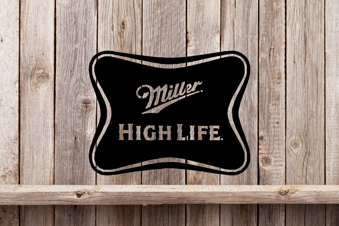 Miller High Life Metal Wall Art Design Mancave Sign Bar Room Signs ...