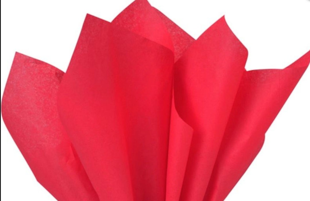 Simply Red Solid Color Gift Wrap Tissue Paper- 24 Sheets 20" BY 30" - Etsy