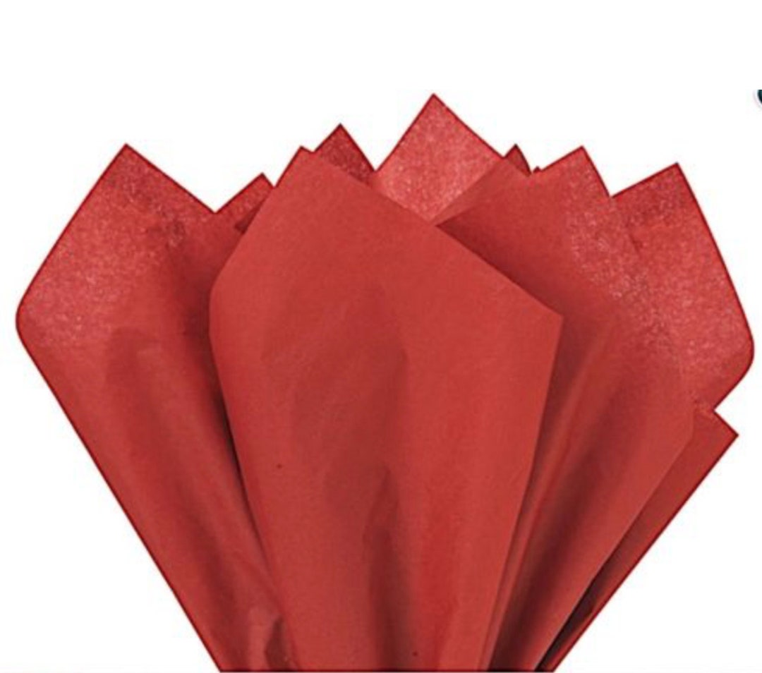 Scarlet Red Solid Color Gift Wrap Tissue Paper- 24 Sheets 20" BY 30" - Etsy
