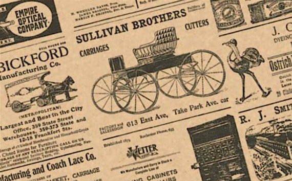 Old Newspaper Newsprint Ads Vintage Style Gift Wrap Tissue | Etsy