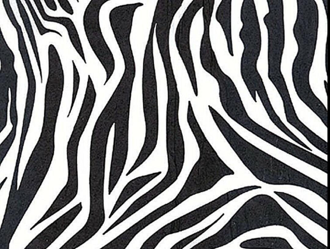 Zebra Gift Wrap Tissue Paper (black & White) 10 Patterned Sheets- Large ...