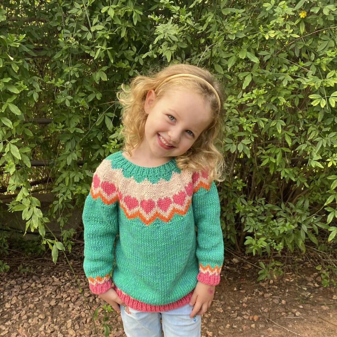 Knitting Pattern and Class Sweater Harmony | Children - Etsy