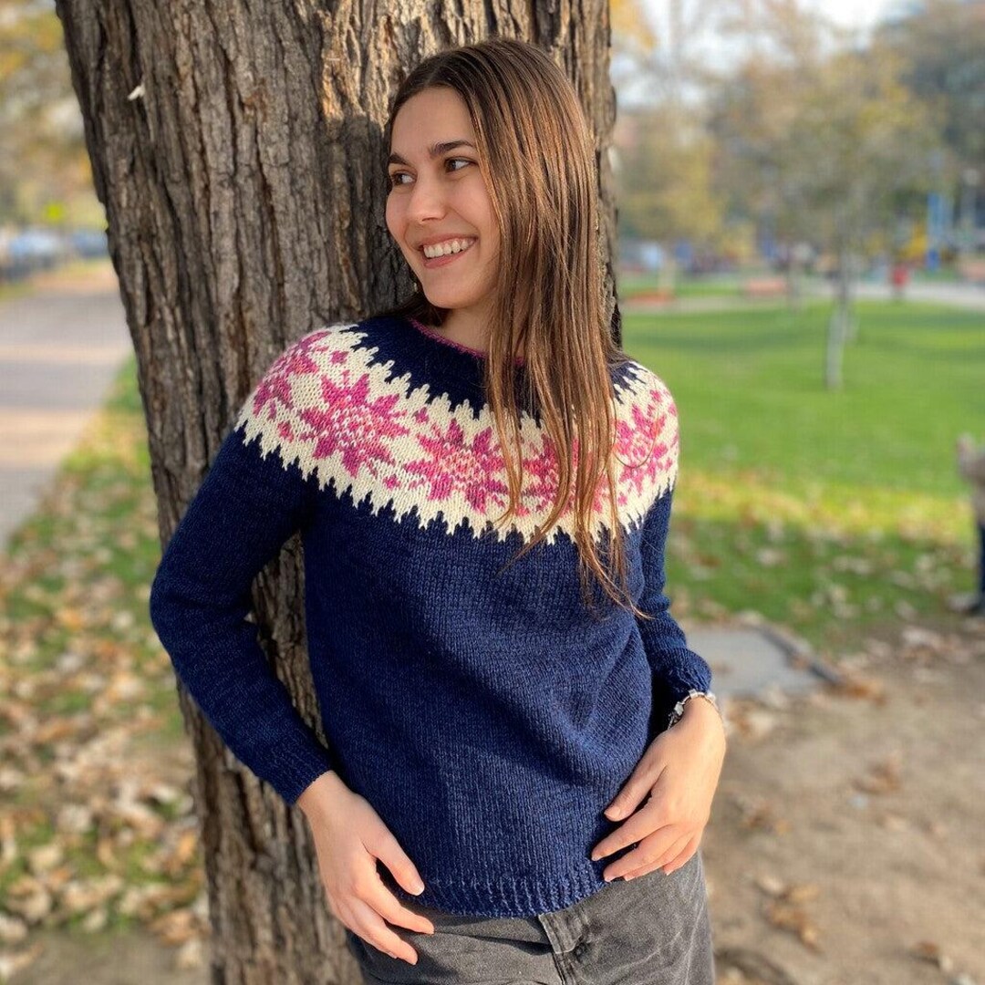 Knitting Pattern and Class Sweater Portillo | Adult - Etsy