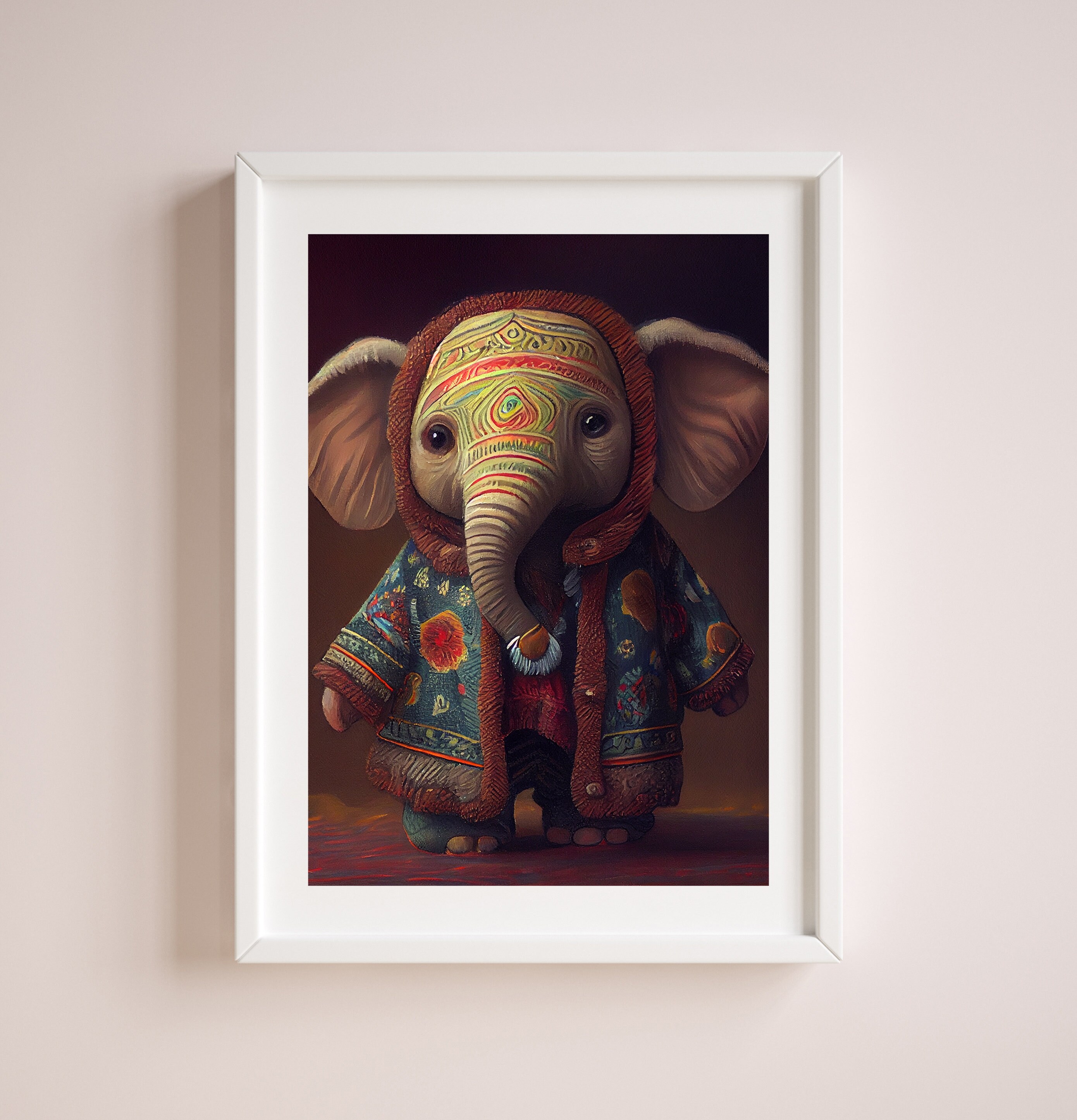 Hippie Safari Animals Nursery Wall Art Prints Jungle Animals Lion ...