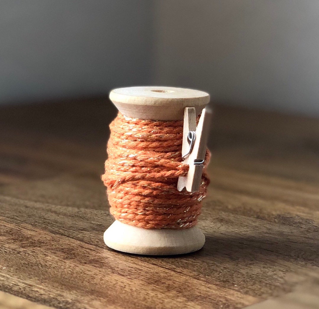 Orange Twine With Gold Glitter, Gift Wrapping Twine, 20 Ft - Etsy