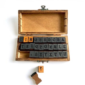 Alphabet Stamp Set - Upper Case - Lower Case - Etsy