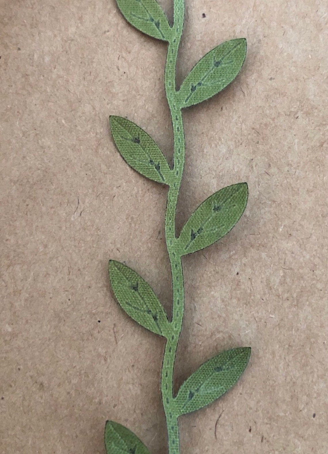 Green Leaf Ribbonleaf Trimrustic Ribbon Woodland - Etsy