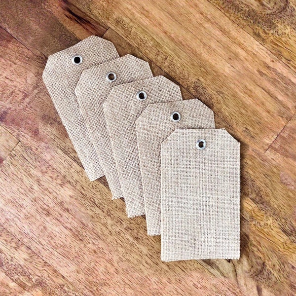 Burlap Tags - Etsy
