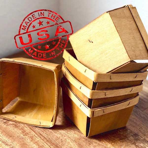 Wood Berry Baskets - Etsy