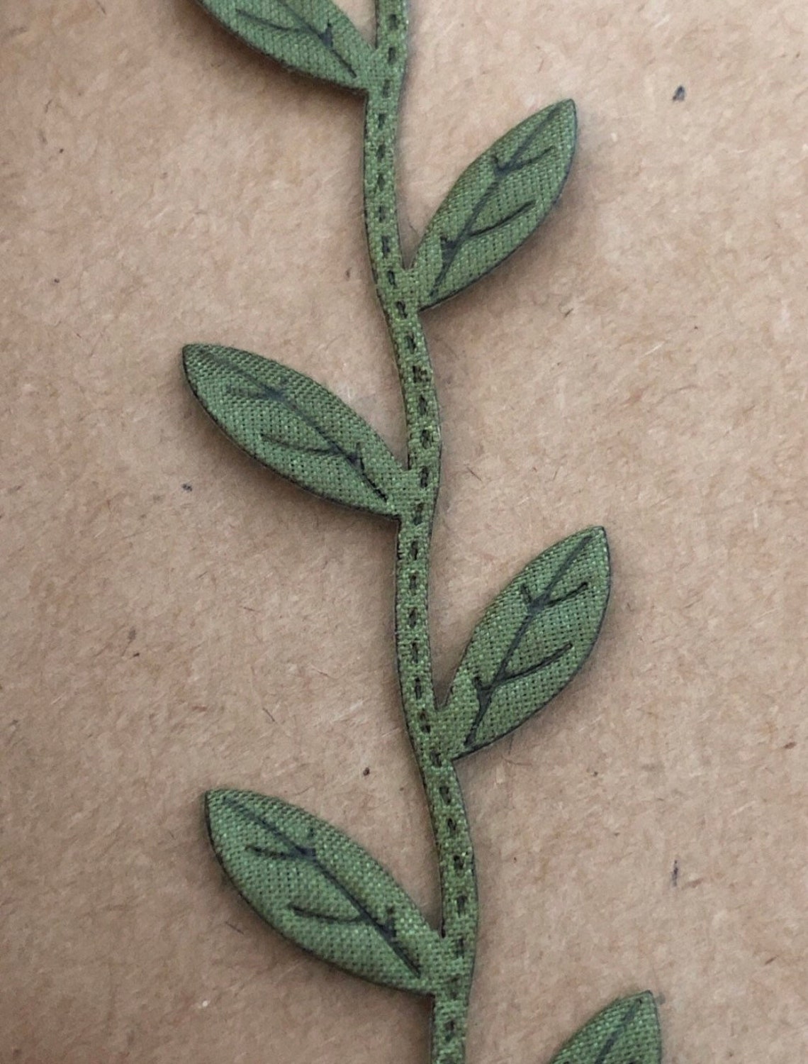 Green Leaf Ribbonleaf Trimrustic Ribbon Woodland - Etsy