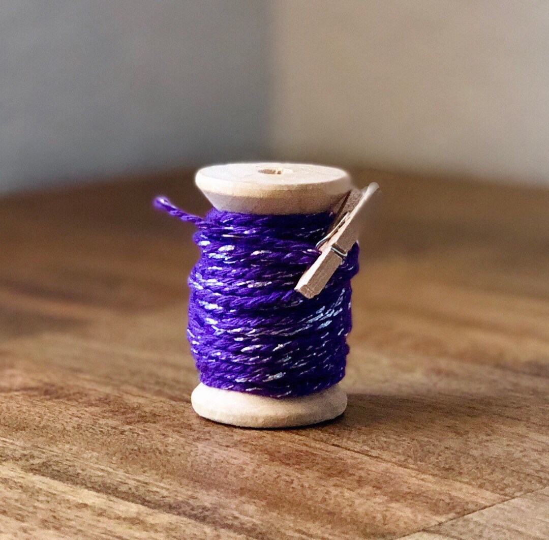 Purple Twine,colored Twine,purple and Silver Twine,twine for Wedding ...
