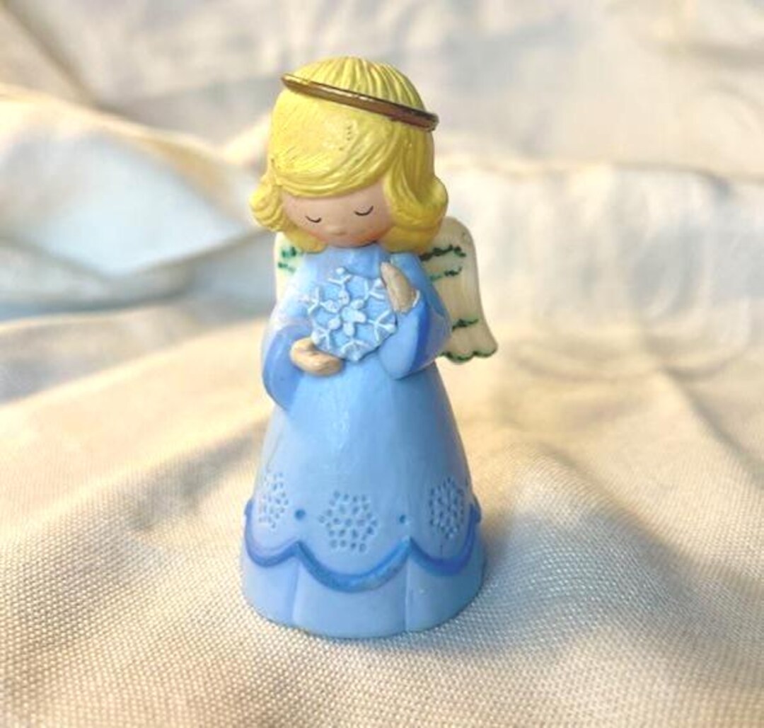 Vintage Merry Miniatures Hallmark Angel With Snowflake - Etsy