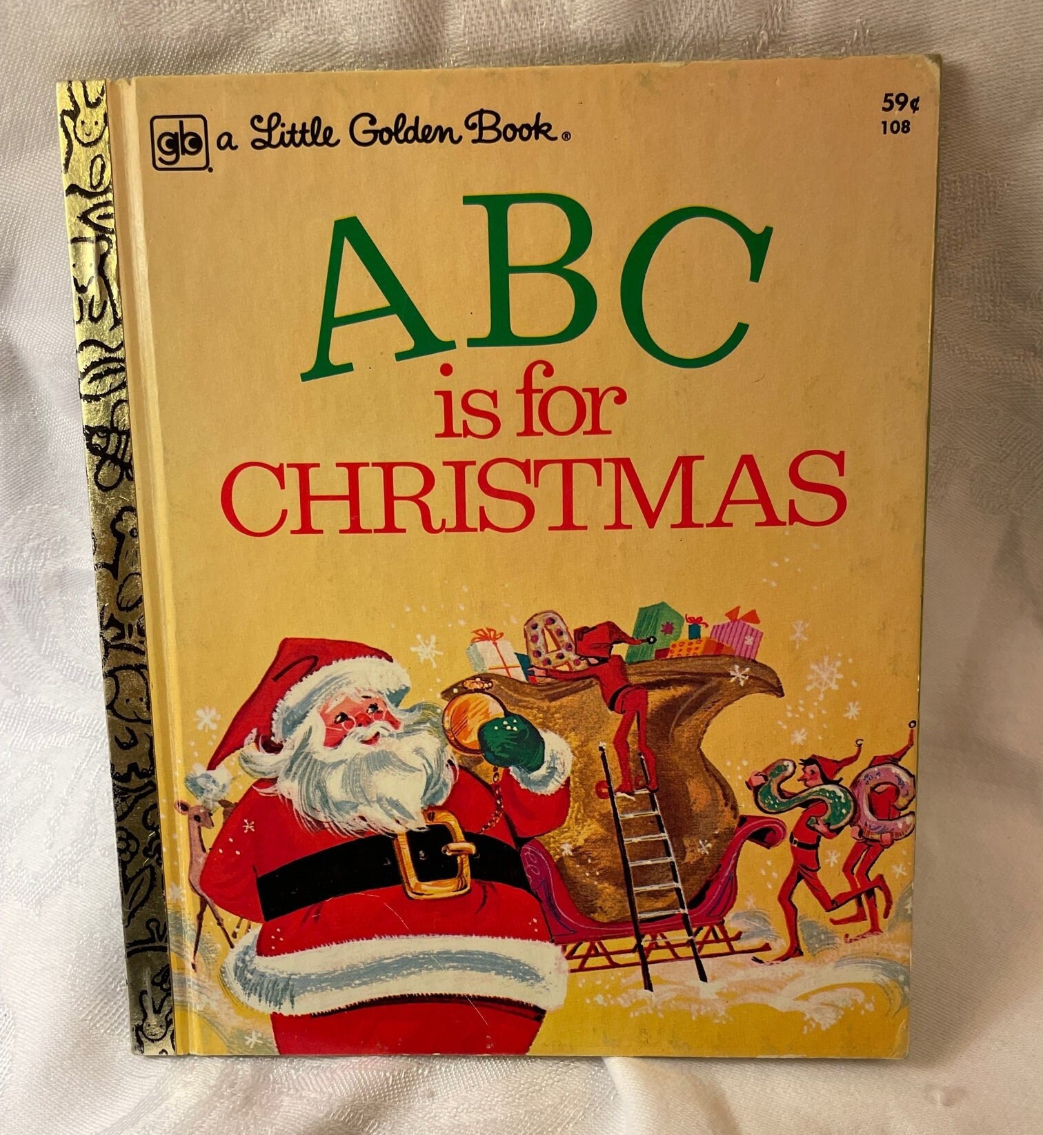 Vintage 1978 ABC is for Christmas Little Golden Book - Etsy
