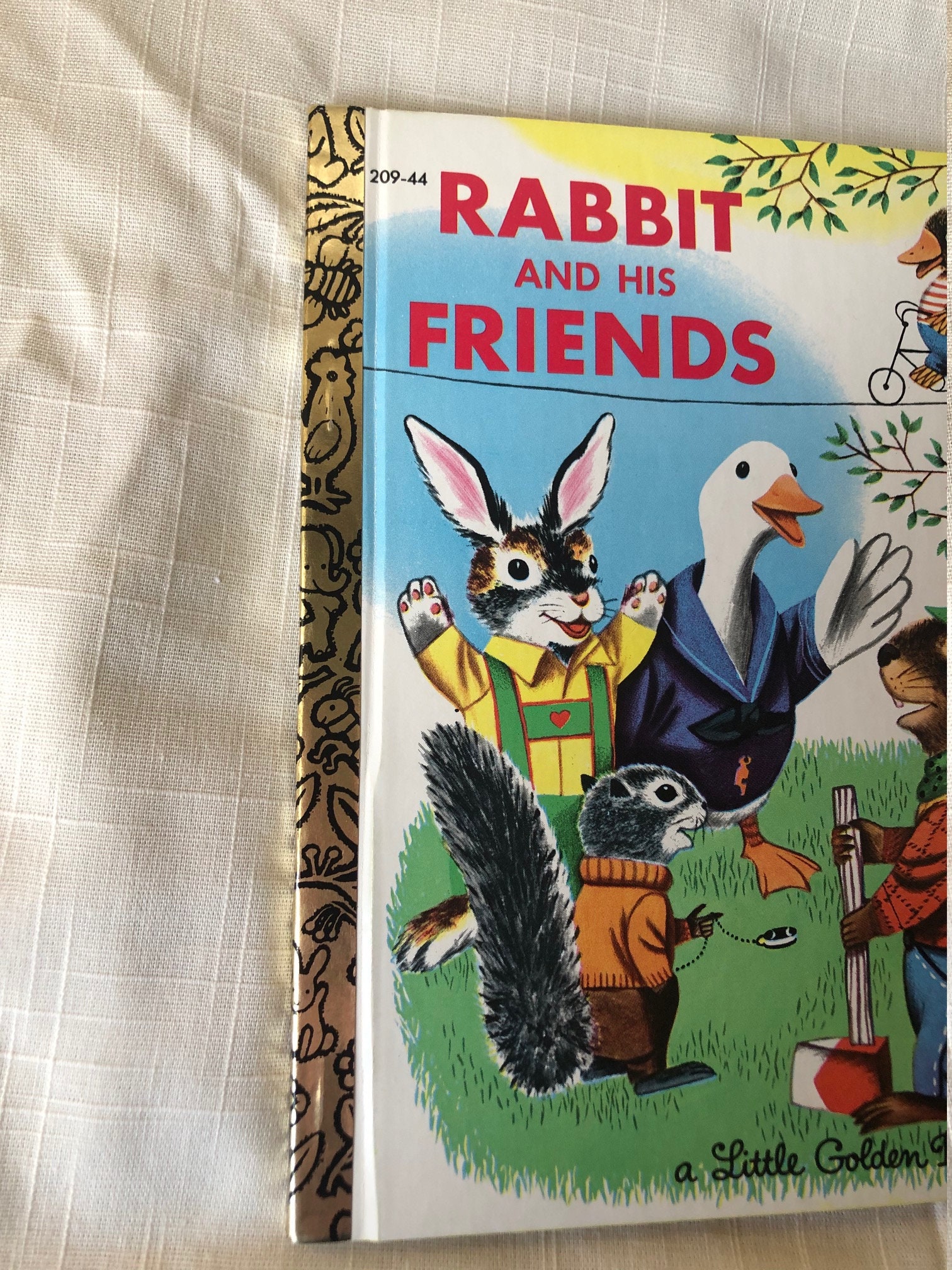 Vintage 1982 Rabbit and His Friends by Richard Scarry Little Golden ...
