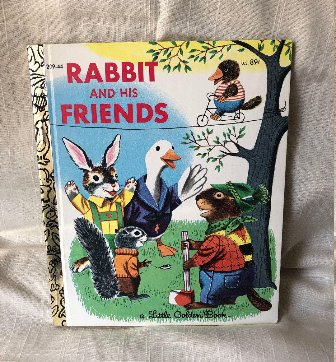 Vintage 1982 Rabbit and His Friends by Richard Scarry Little Golden ...