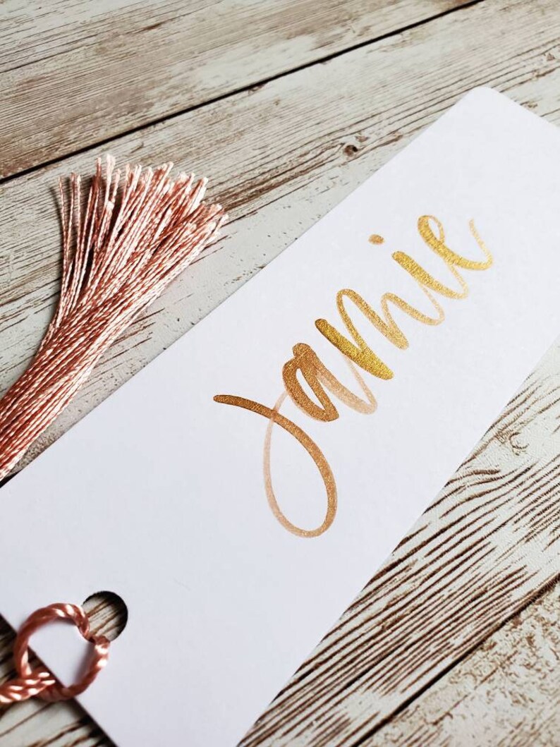 Custom Personalized Bookmarks with Tassel | Etsy