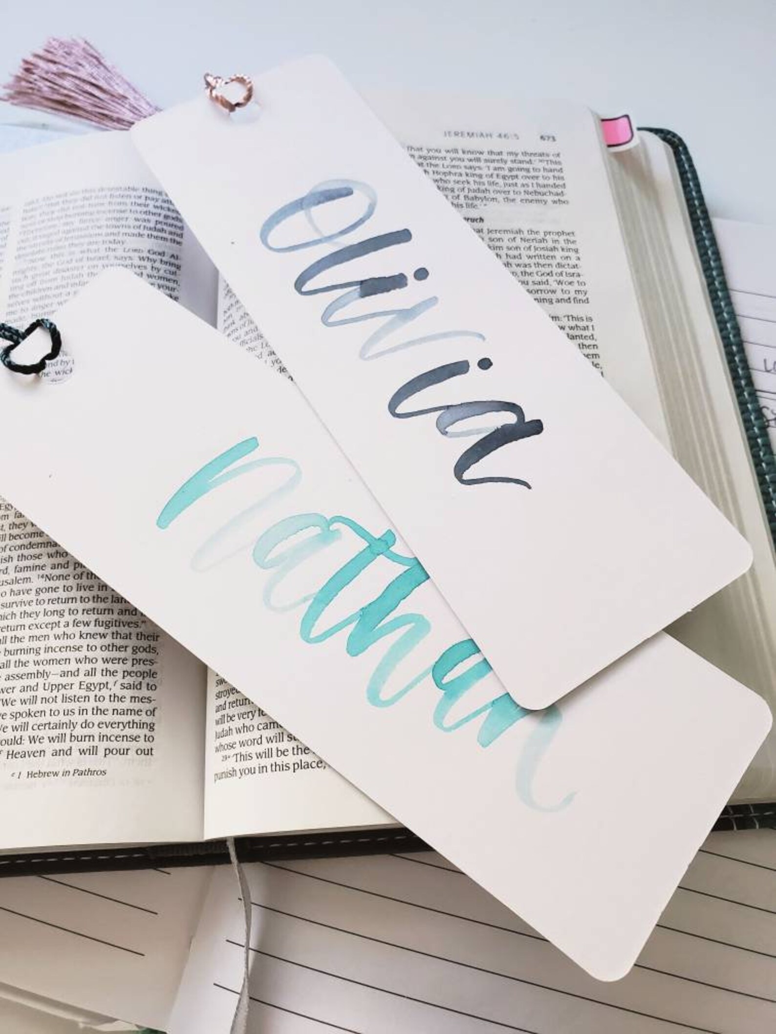 Custom Personalized Bookmarks with Tassel | Etsy
