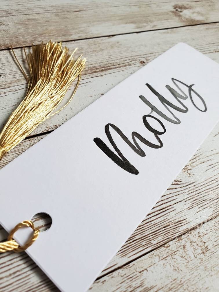 Custom Personalized Bookmarks with Tassel | Etsy