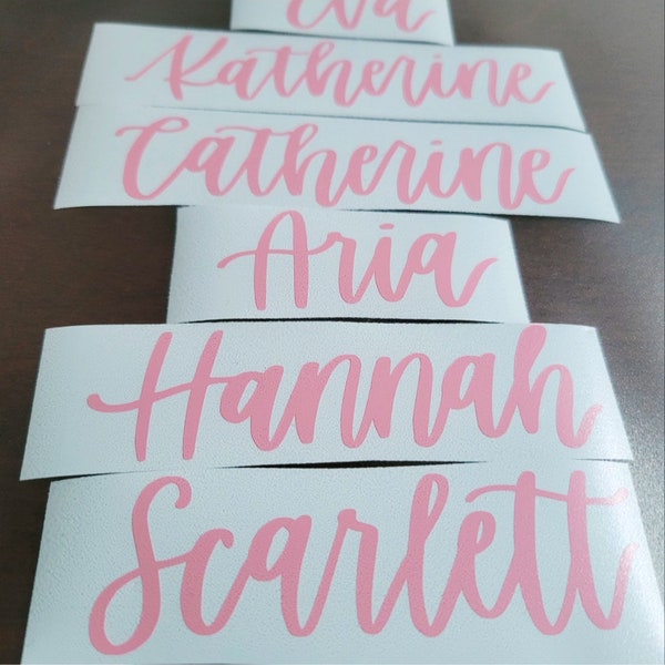 Vinyl Name Sticker - Etsy