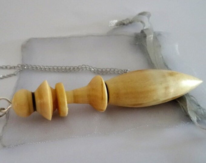 Laurel Wood Divinatory Pendulum, Prisoner Ring, Unique Handcrafted ...