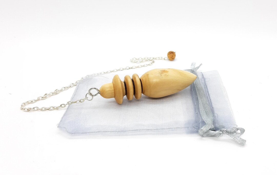 Divinatory Pendulum in Laurel Wood, Thoth Style Dowsing Pendulum in ...
