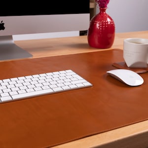 Leather Desk Mat Large (36X19 Inch) Mouse Mat for Home Office ...