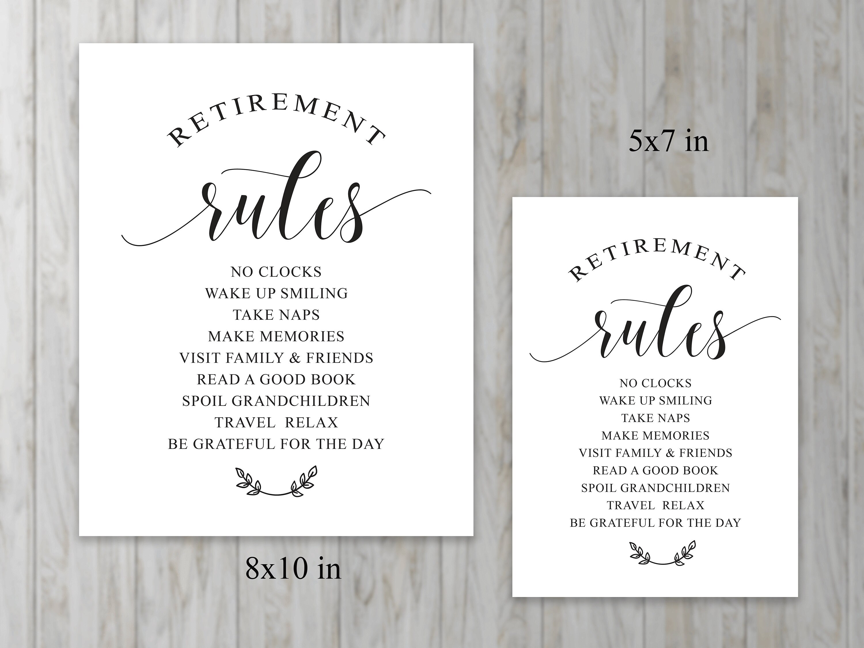 Retirement Print, Retirement Gift, Retirement Signage, Retirement ...