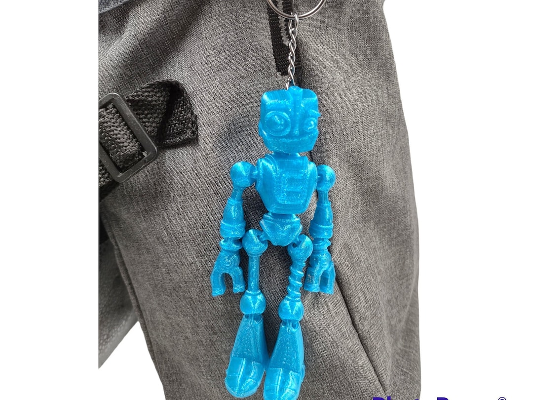Keychain Robot Fidget, 3d Print, Fidget, Stocking Stuffer, Flexi Robot ...