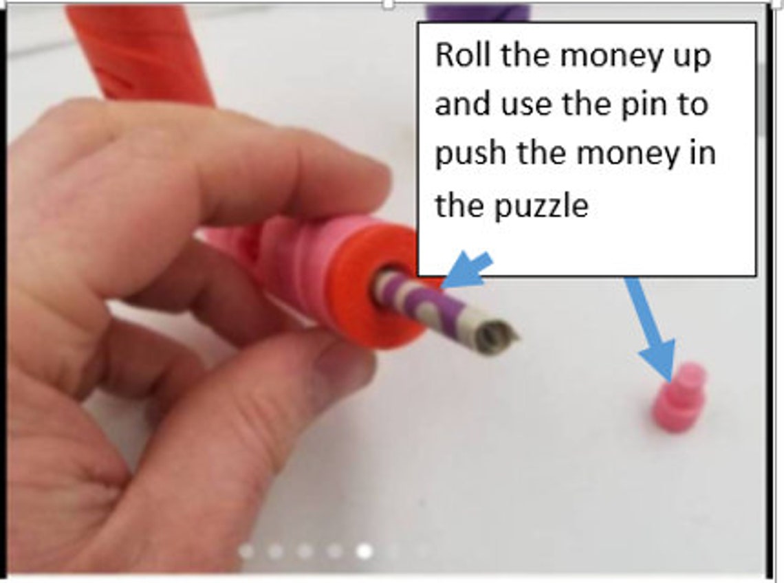 Money Puzzle, CUSTOM Peekaboo Puzzle, 3 Inch 3D Puzzle, Maze Puzzle, 3D ...