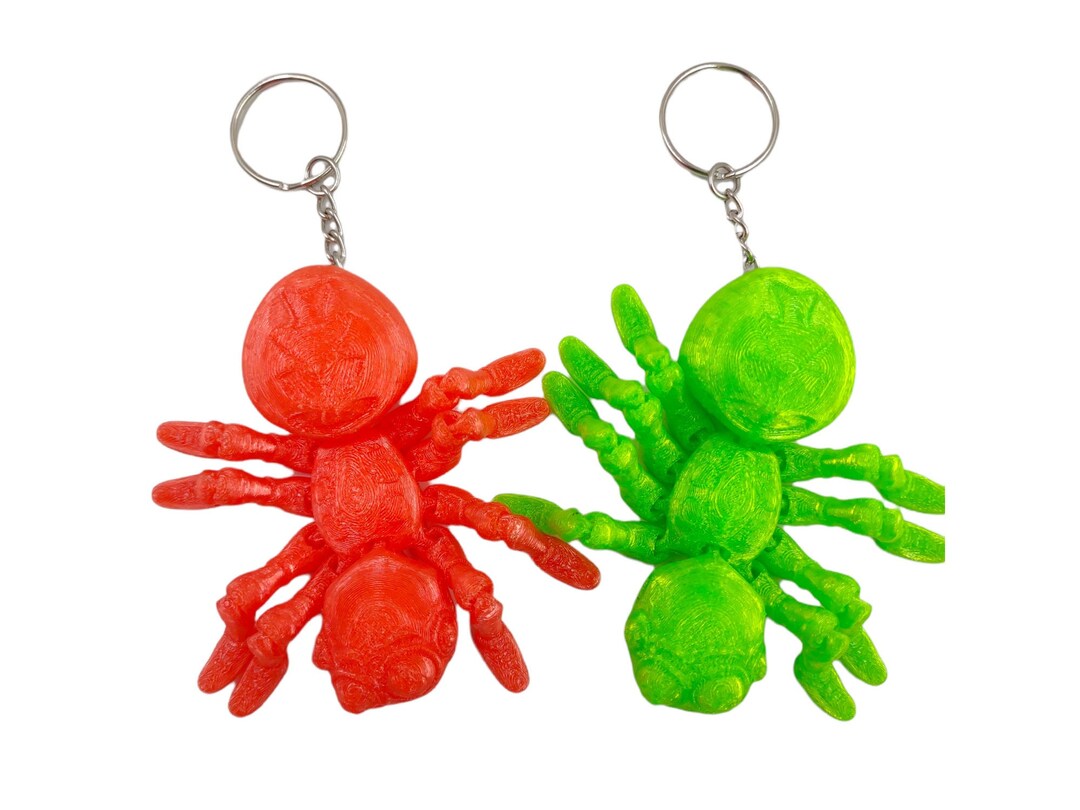 3D Printed Spider Fidget Toy – 4" Flexible TPU Bug – Quiet Sensory Toy ...