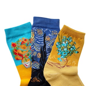 Starry Night Socks - Etsy