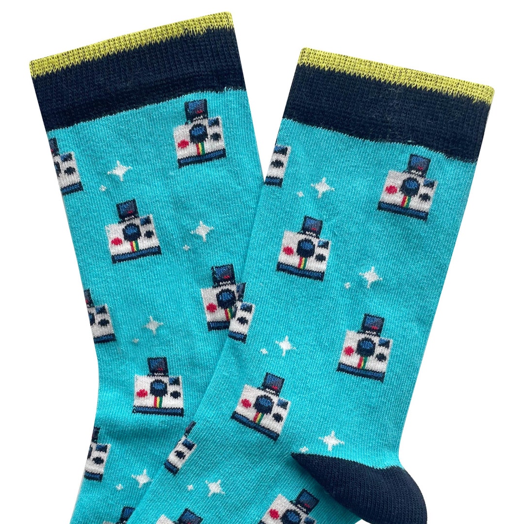 Analog Camera Socks, Instant Camera Socks, Photographer Gift, Retro ...