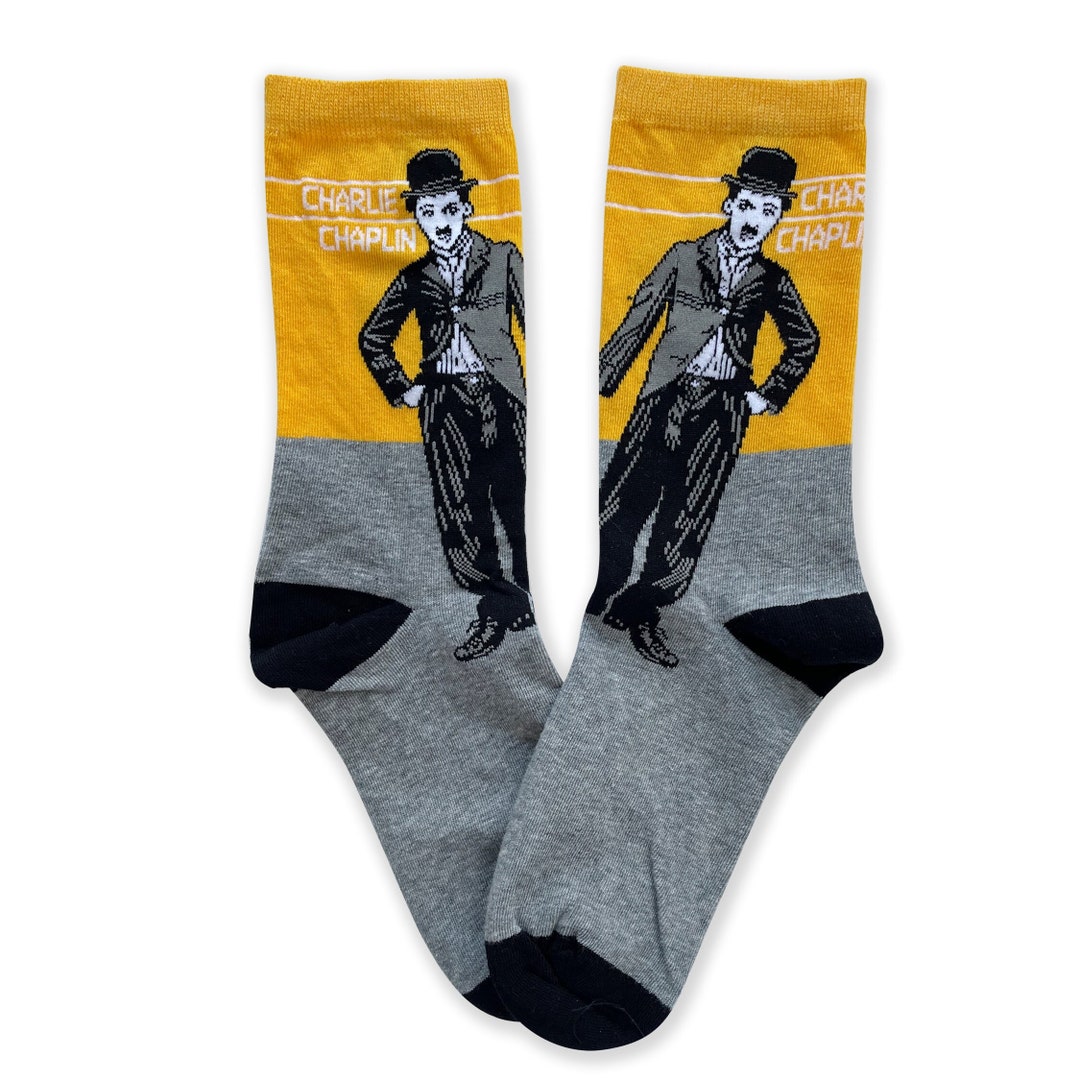 Charlie Chaplin Socks, Charlie Chaplin Design Socks, Charlie Chaplin ...