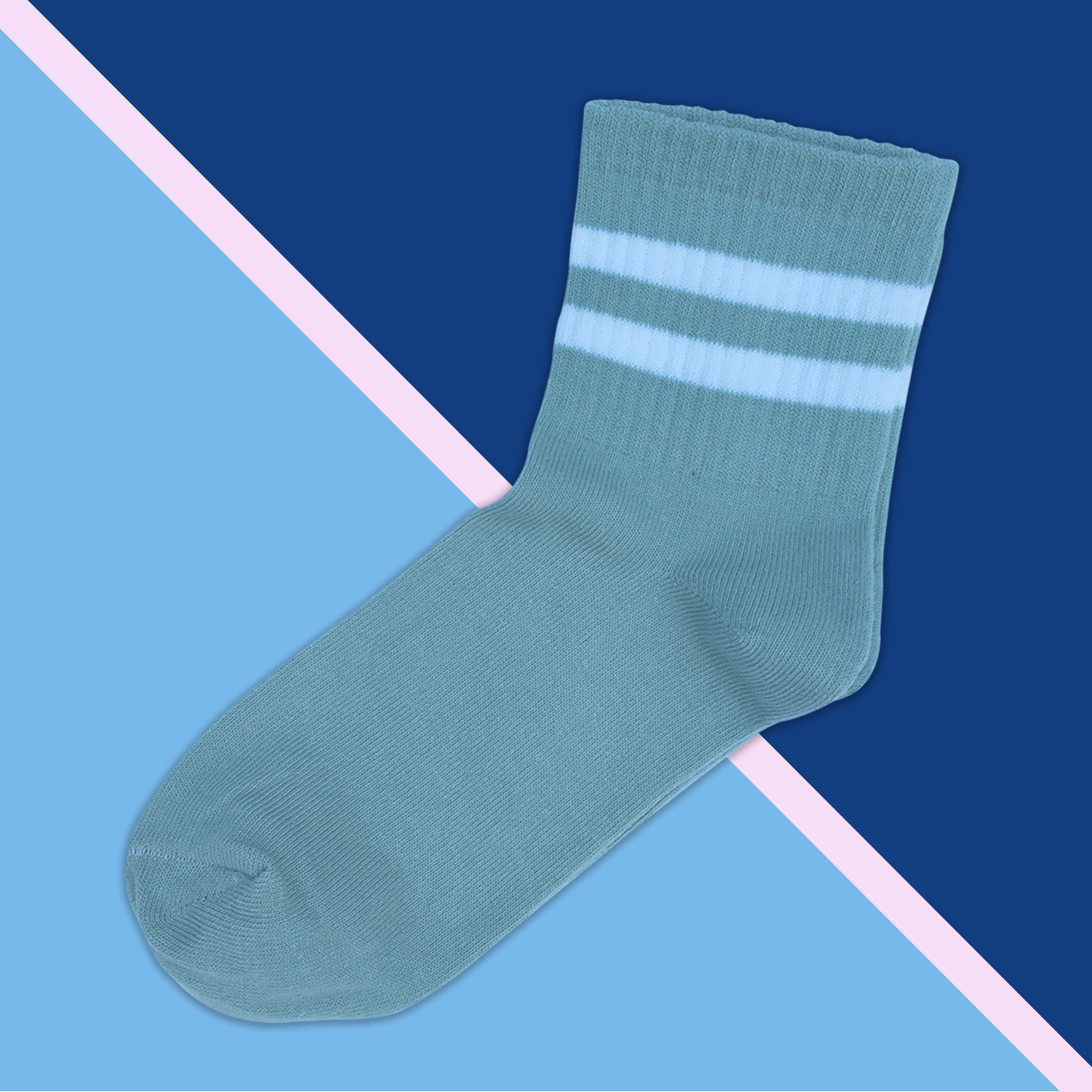 Lime Green Socks Striped Socks White Striped Socks Cotton | Etsy