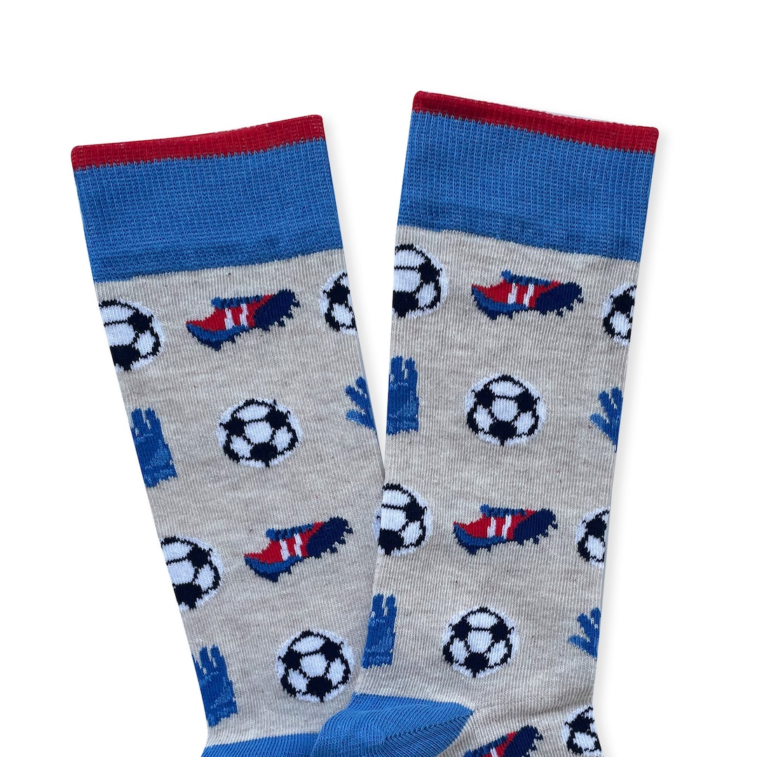 Football Socks, Soccer Theme Socks, Soccer Gift, Father's Day Gift ...