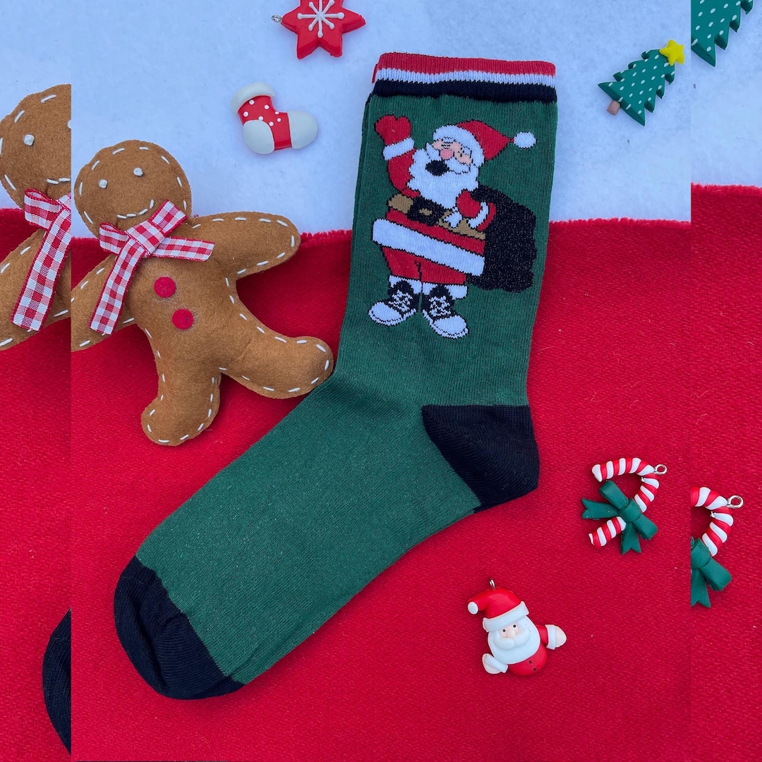 Cute Santa Claus Socks, Christmas Socks, Funny Christmas Socks ...