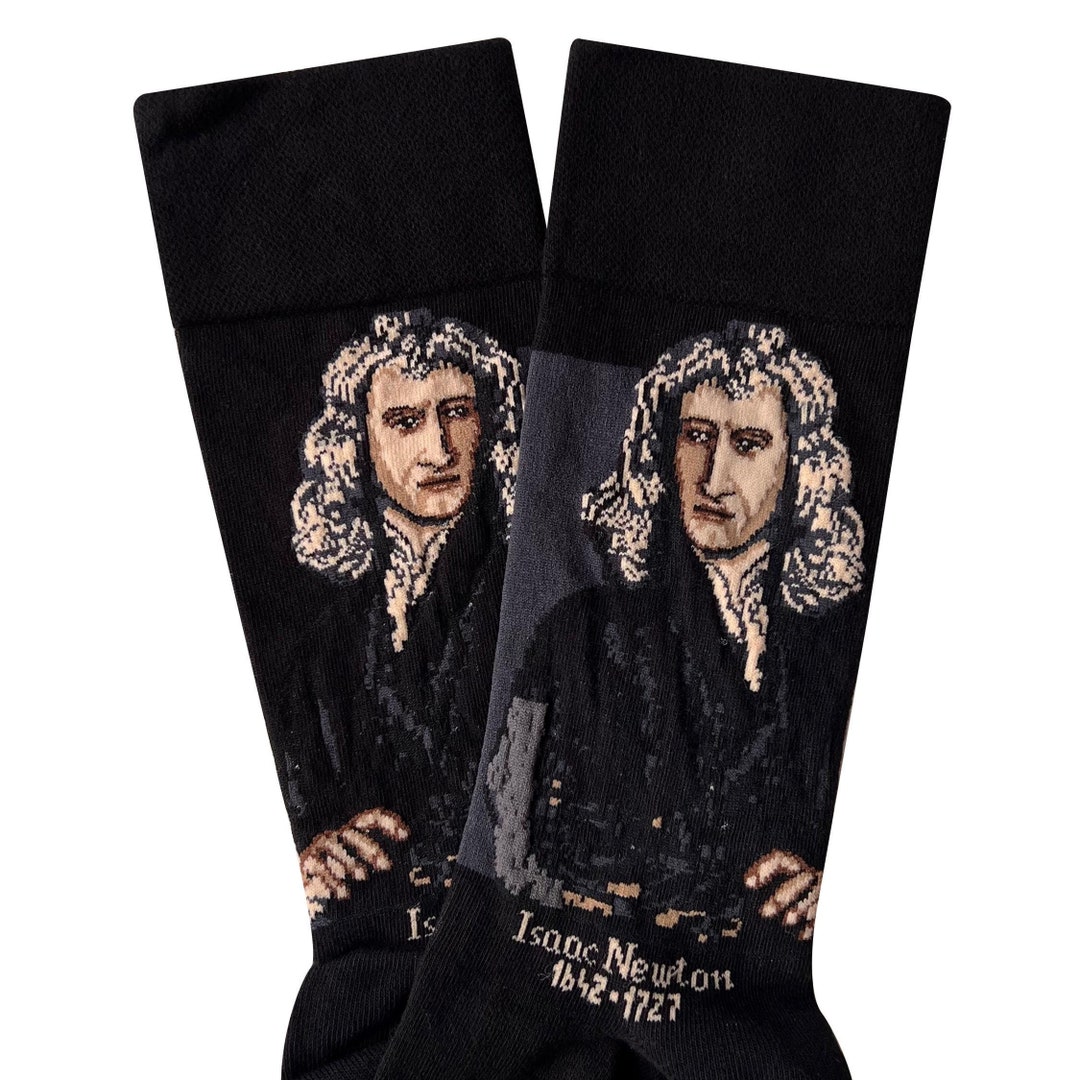 Isaac Newton Socks, Isaac Newton Gift, Physicist Gift, Mathematician ...