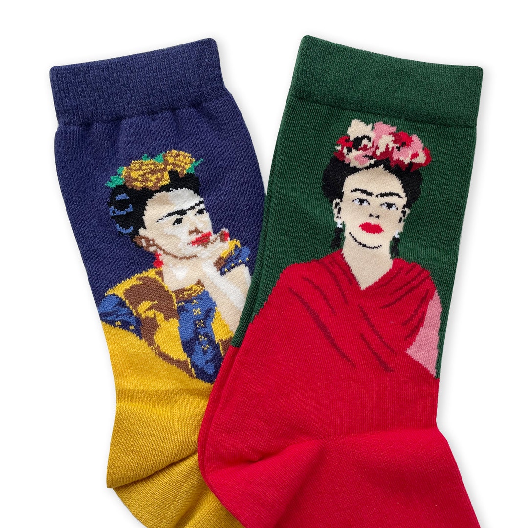Frida Socks Frida Design Socks Frida Gift Art Socks Art - Etsy