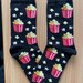 Popcorn Socks, Movie Night Socks, Funny Popcorn Socks, Food Socks ...