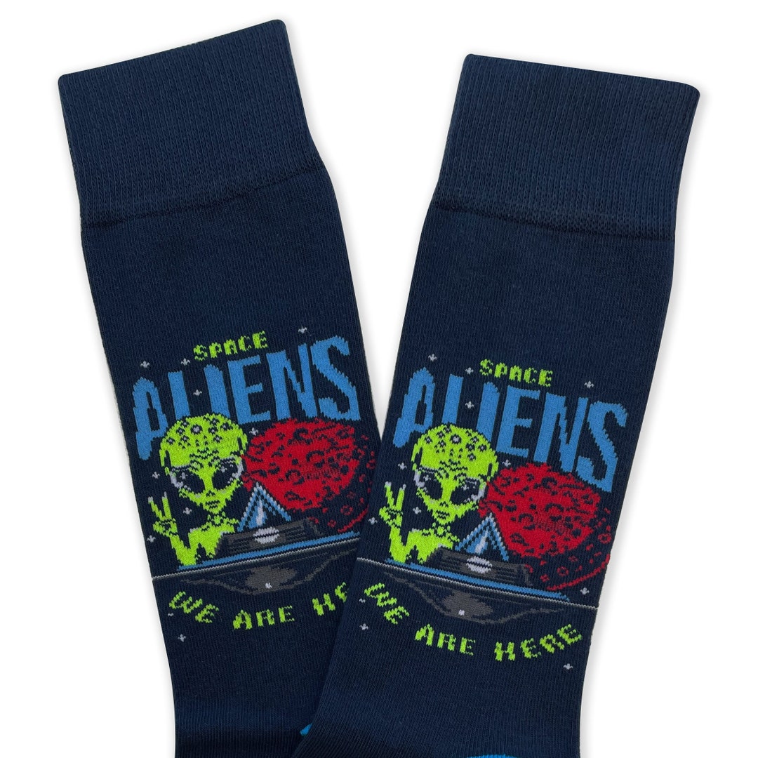 Alien Socks, UFO Socks, Space Socks, Novelty Socks, Trainers Socks ...