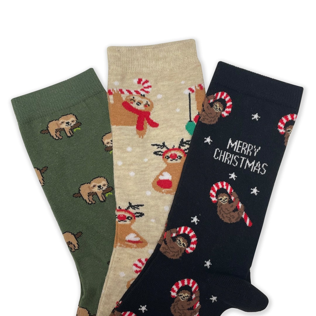 Sloth Socks, Funny Sloth Socks, Lazy Animal Socks, Sloth Enthusiast ...