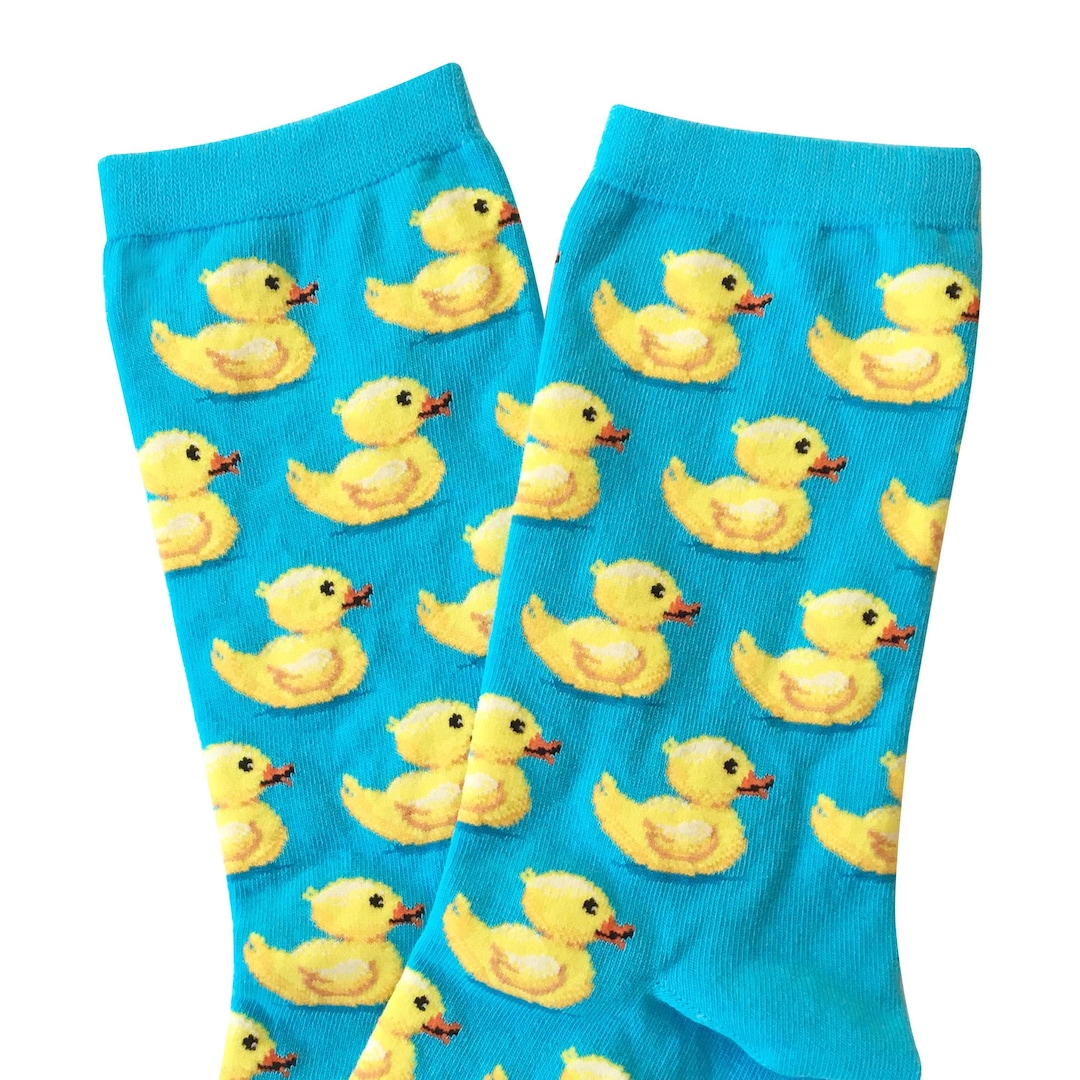 Rubber Duck Socks, Cute Ducklings Socks, Novelty Socks, Duck Socks ...