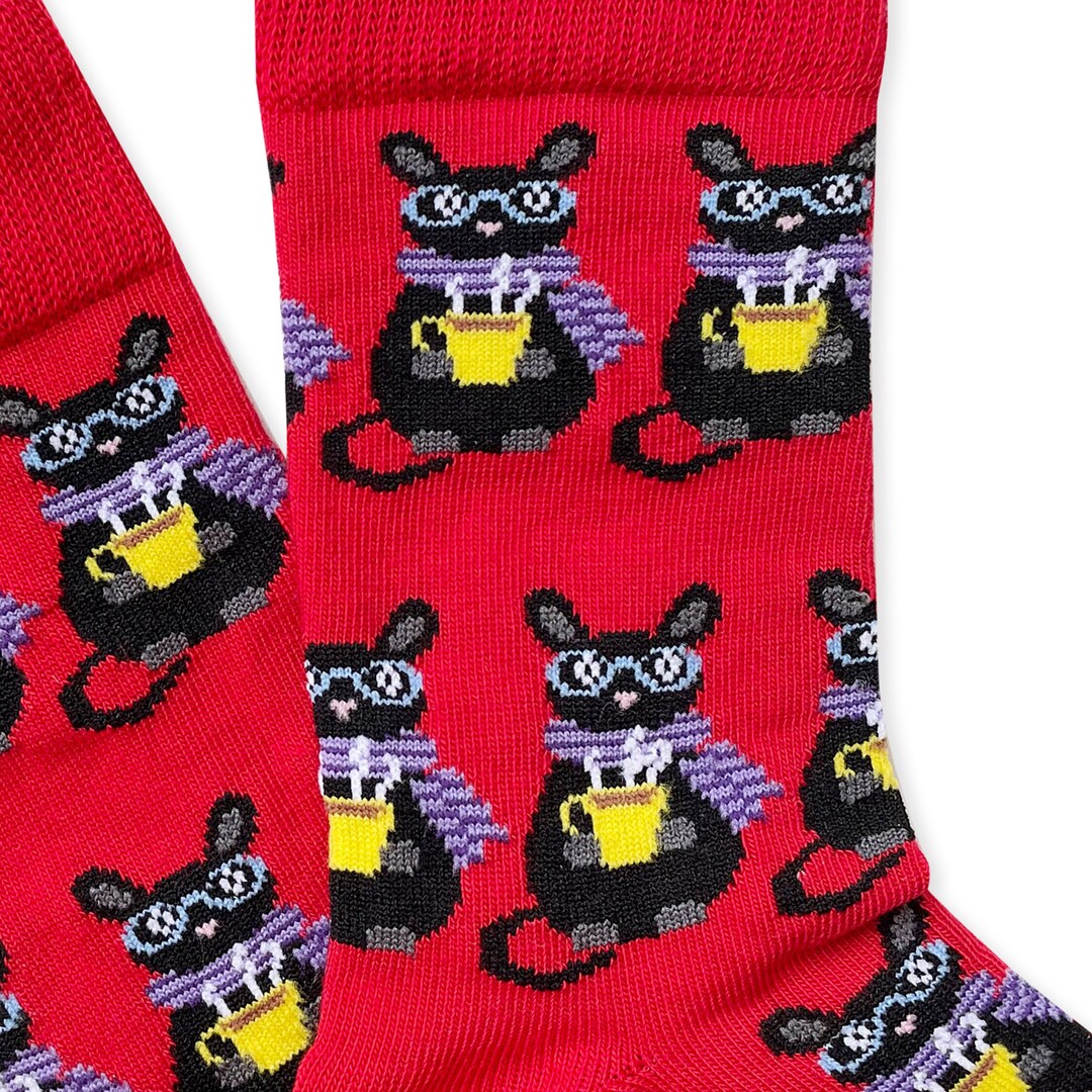 Rats With Coffee Socks, Rats Socks, Mouse Gift, Funny Rats Socks ...