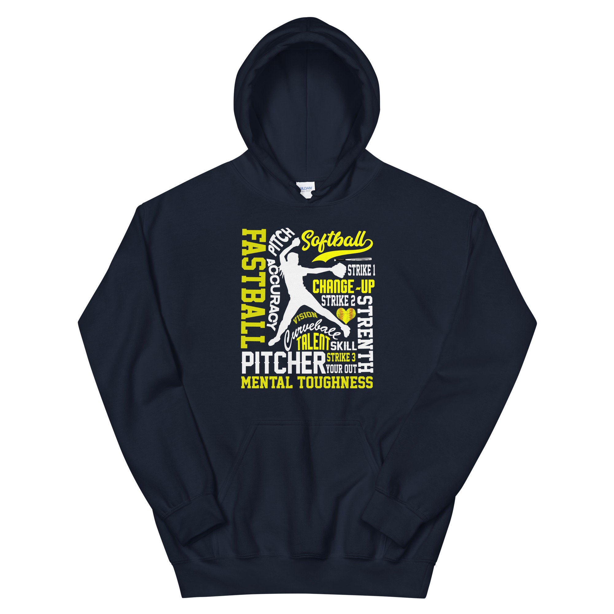 Softball Pitcher Hoodie / Best Traits / Girls Pullover / College / High ...