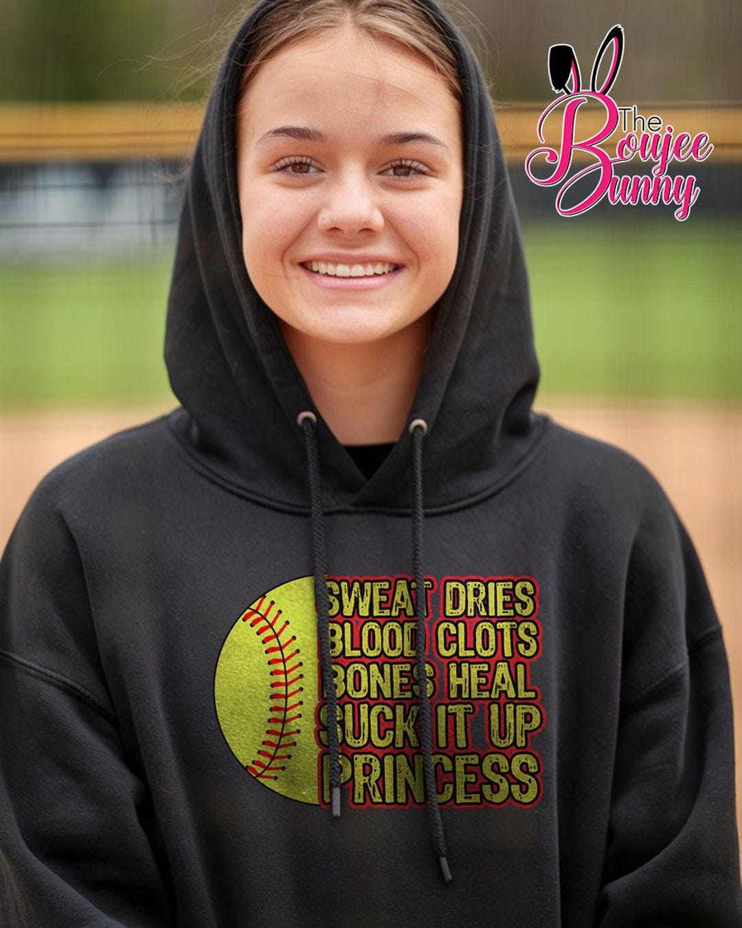 Softball Gift / Girls Softball Hoodie / Inspirational Message / Women's ...